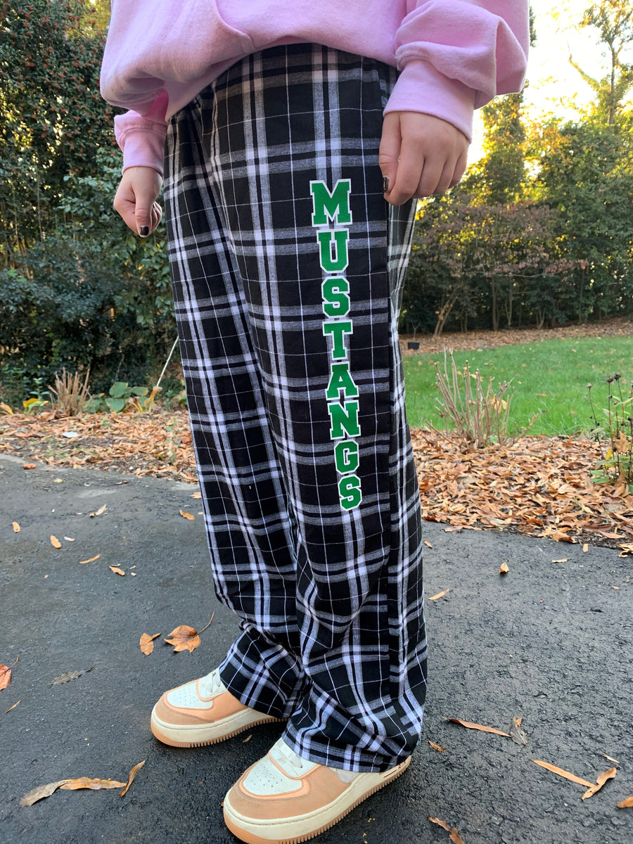 Flannel "Mustang" pants - BLACK – Myers Park Swag Wagon